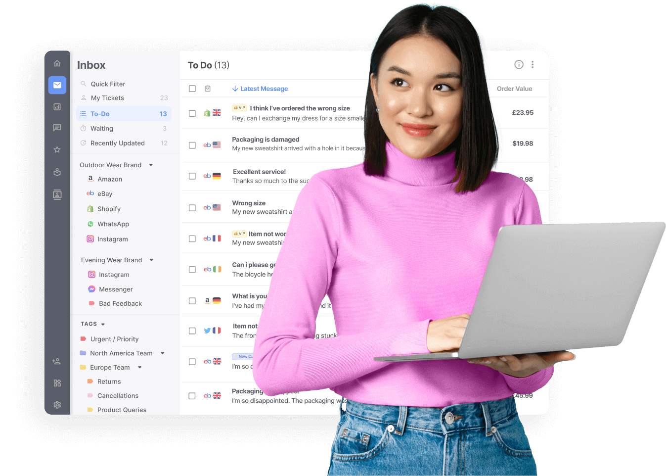 Helpdesk for WooCommerce | eDesk