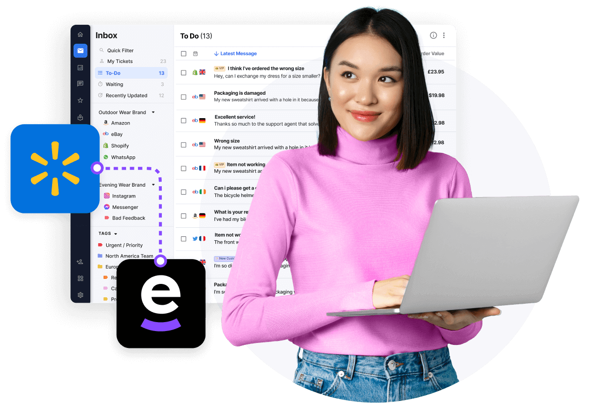 The Best Help Desk App for Walmart | eDesk