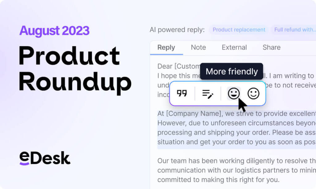 August Product Roundup: AI Composer, AI language localisation, and what’s to come! - eDesk ...
