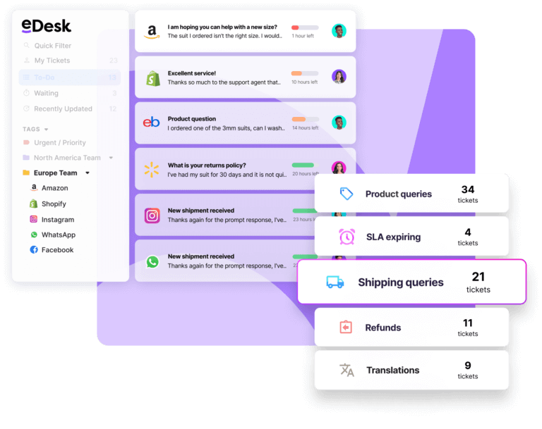 Faster, smarter customer support for eCommerce | eDesk