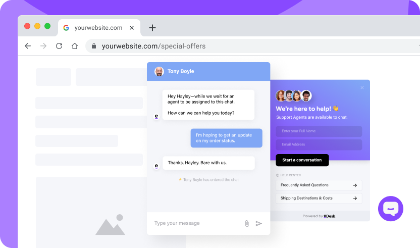 eDesk Chat - eDesk | Faster, smarter customer support software for ...