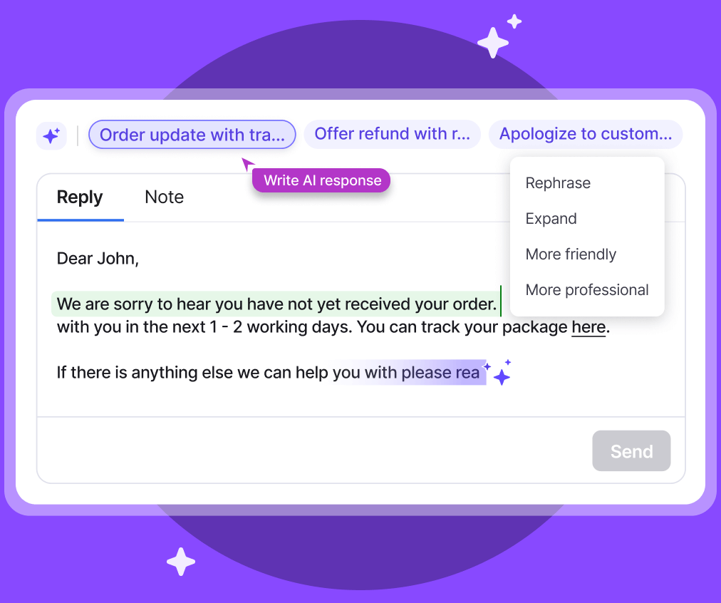 Faster, smarter customer support for eCommerce